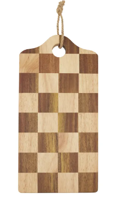 Checker Cheese Board 20x40x2cm | Marley and Hills Interiors