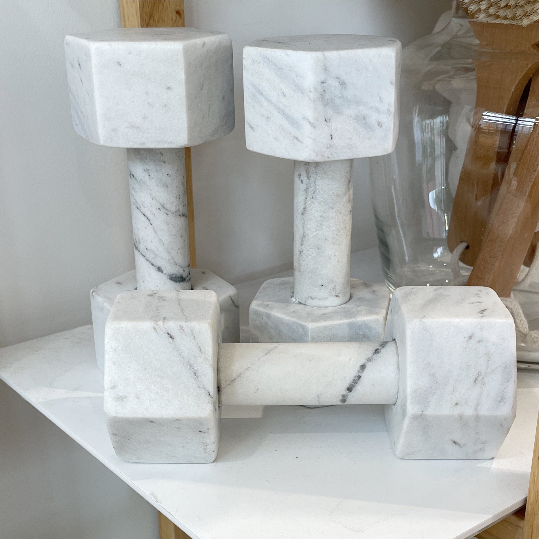 Muscle Marble Weight 17x5x7cm | Marley and Hills Interiors