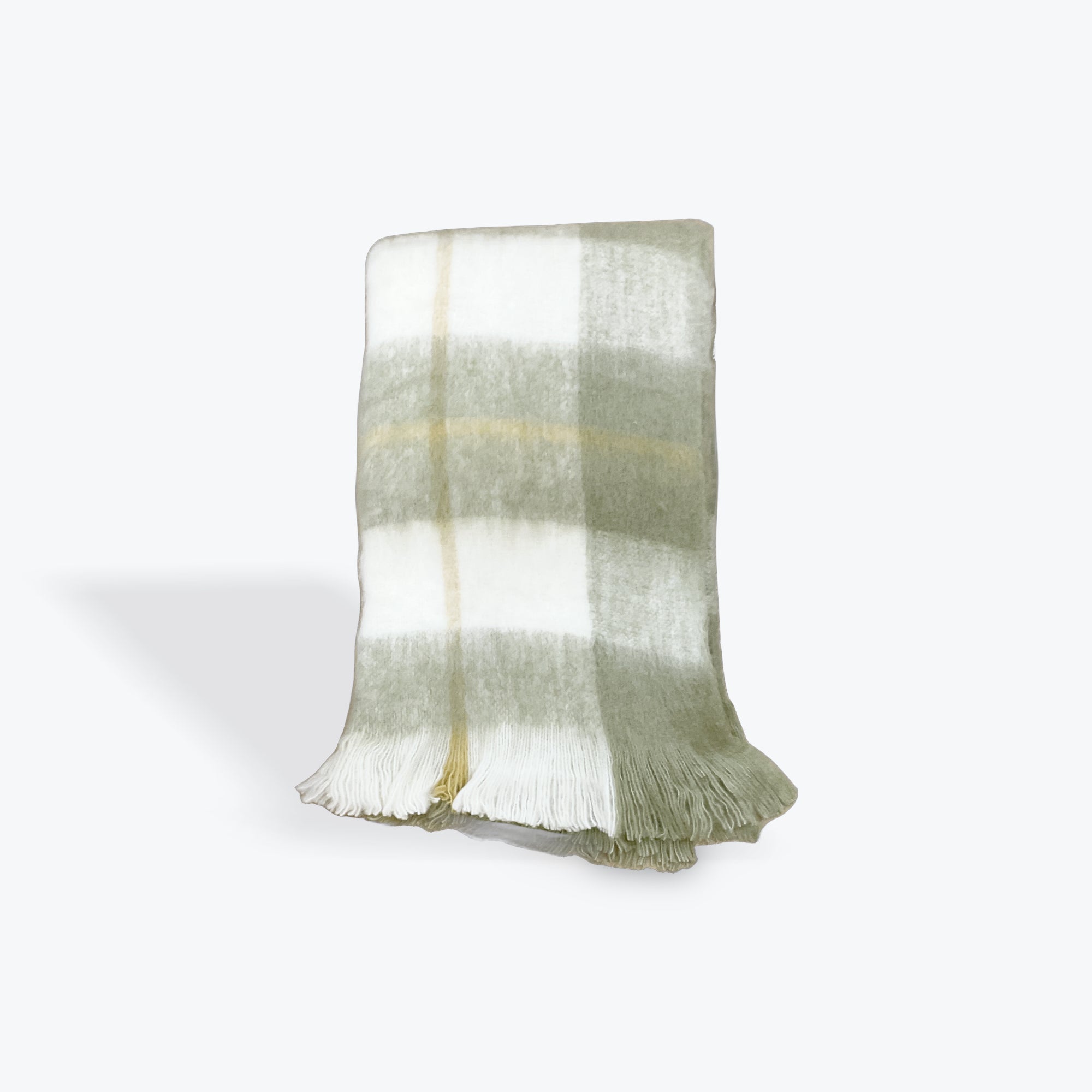Gertrude Wool Blend Throw Sage 125x150cm | Marley and Hills Interiors