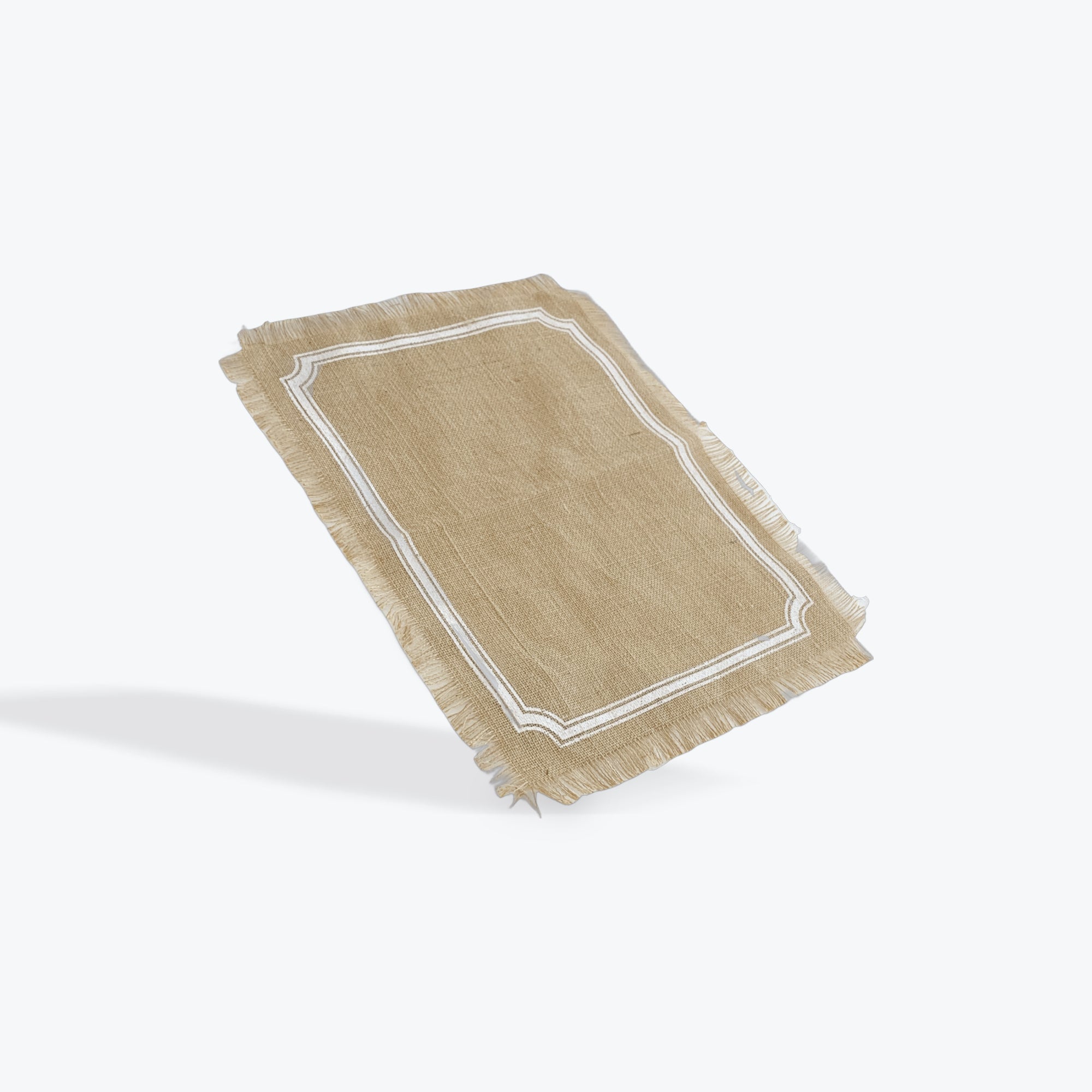 Border Jute Runner 140CM Nat/White | Marley and Hills Interiors