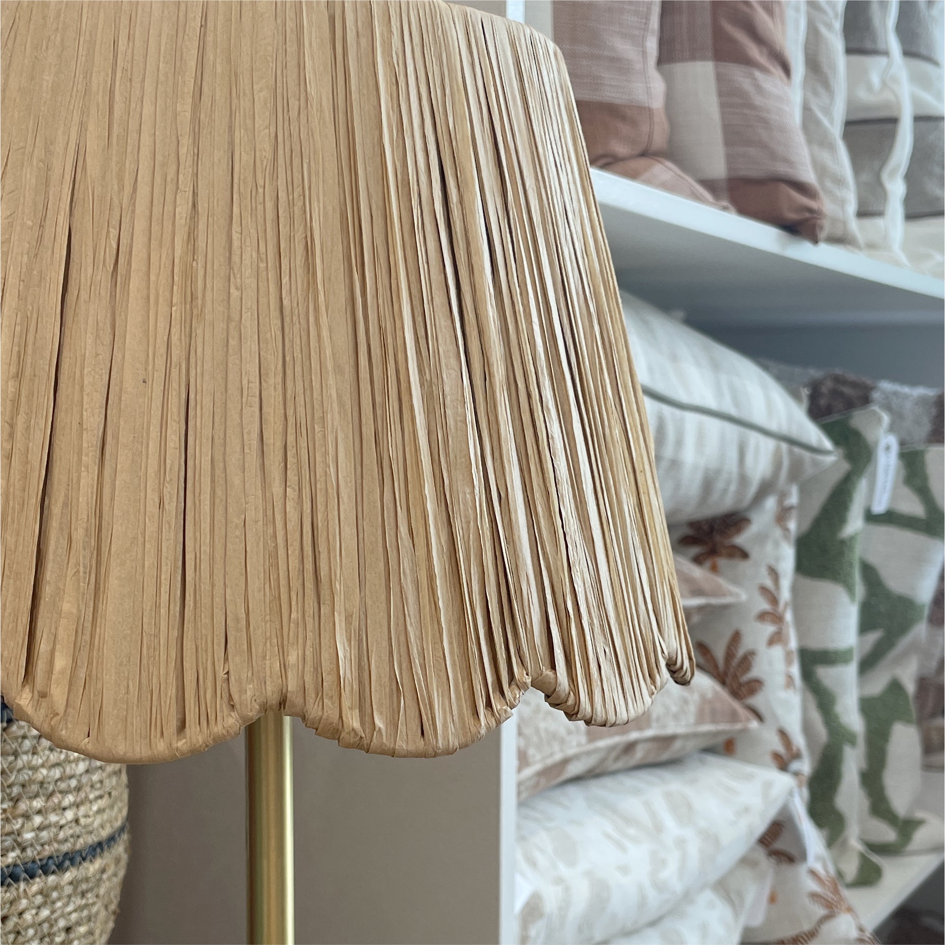 Raffia Table Lamp 28x45cm | Marley and Hills Interiors